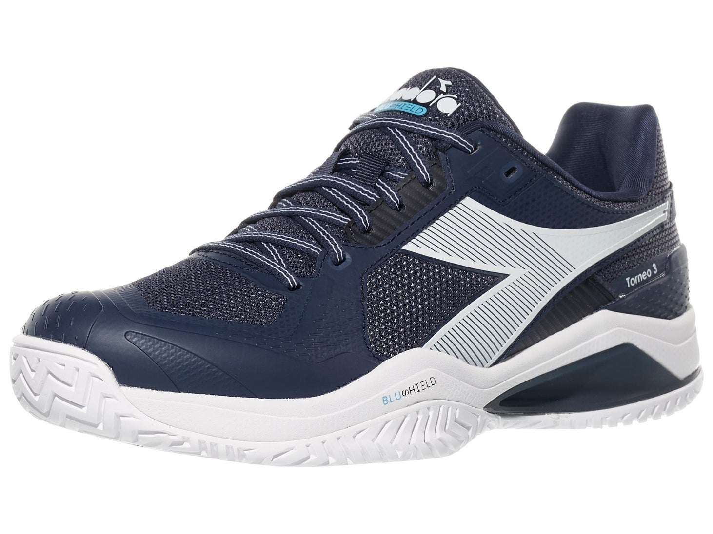 Diadora Speed Blushield Torneo 3 Blue/White Men's Shoes | Padel Warehouse