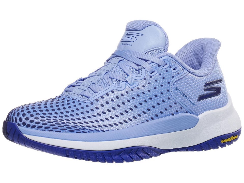 Skechers Viper Court Elite Lt Bl Wom's Pickle Shoes | Pickleball Warehouse